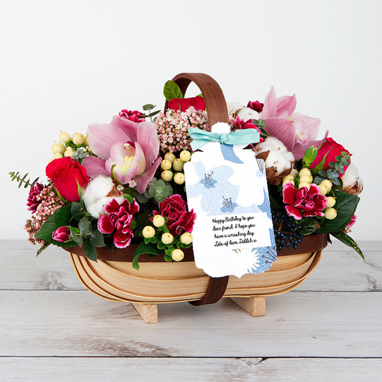 Trugs | Personalised Trugs of Fresh Flowers — Flowercard - Sending ...