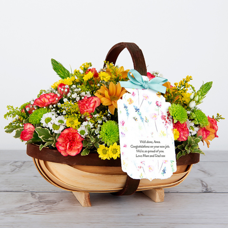 Trugs | Personalised Trugs of Fresh Flowers — Flowercard - Sending ...